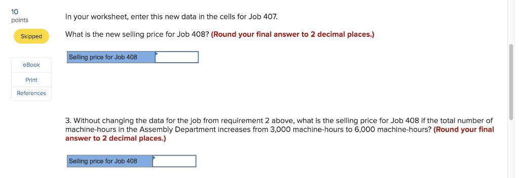 Solved Chapter 2 Applying Excel (B)i Saved Help Save & Exit | Chegg.com