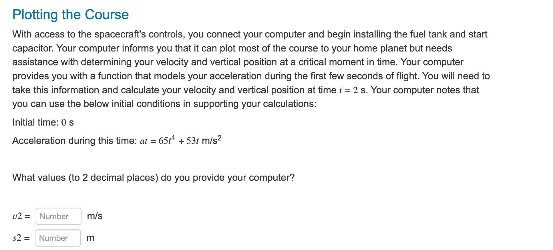 Solved Plotting the Course With access to the spacecraft's | Chegg.com