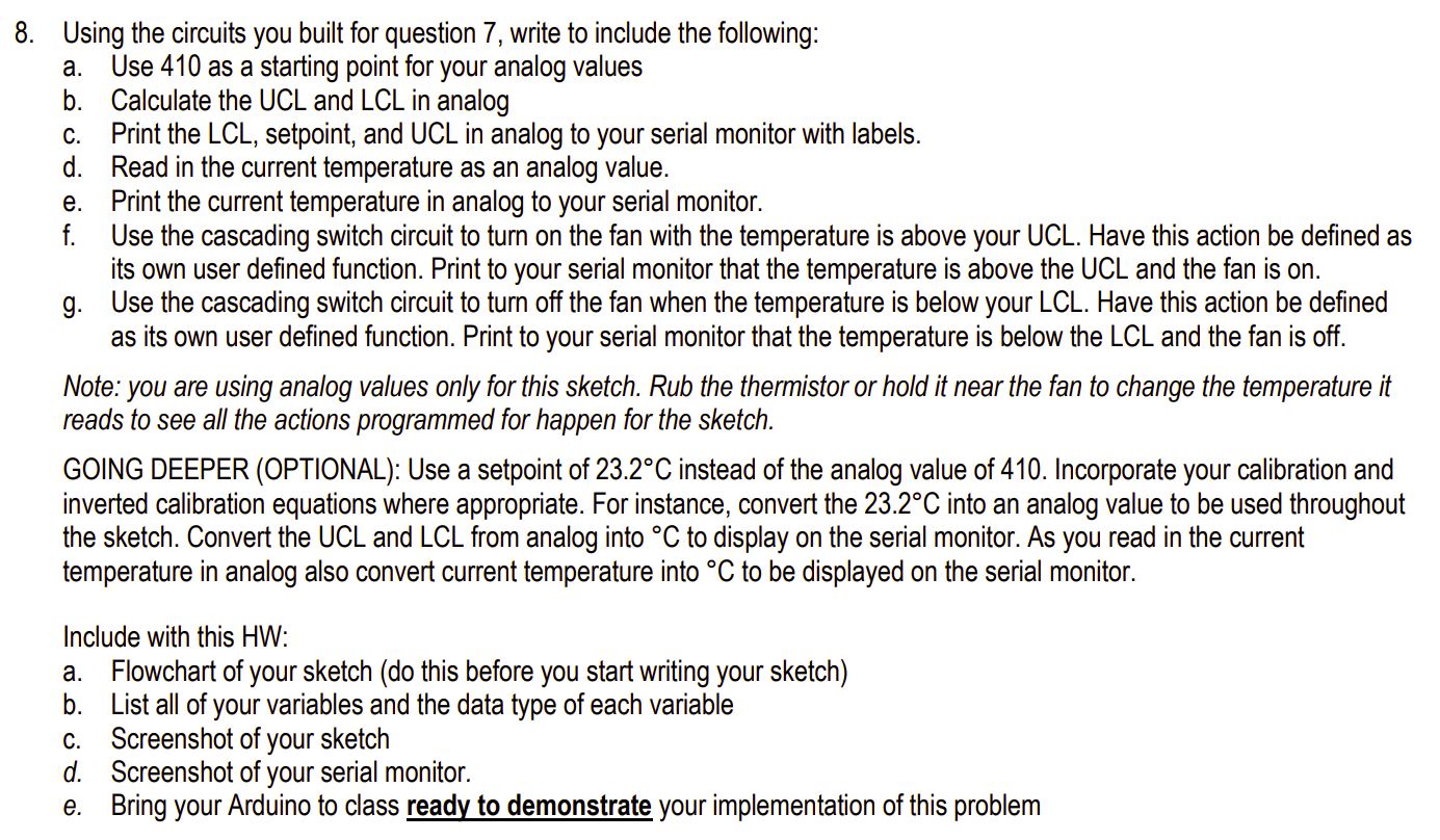Solved Using the circuits you built for question 7, ﻿write | Chegg.com