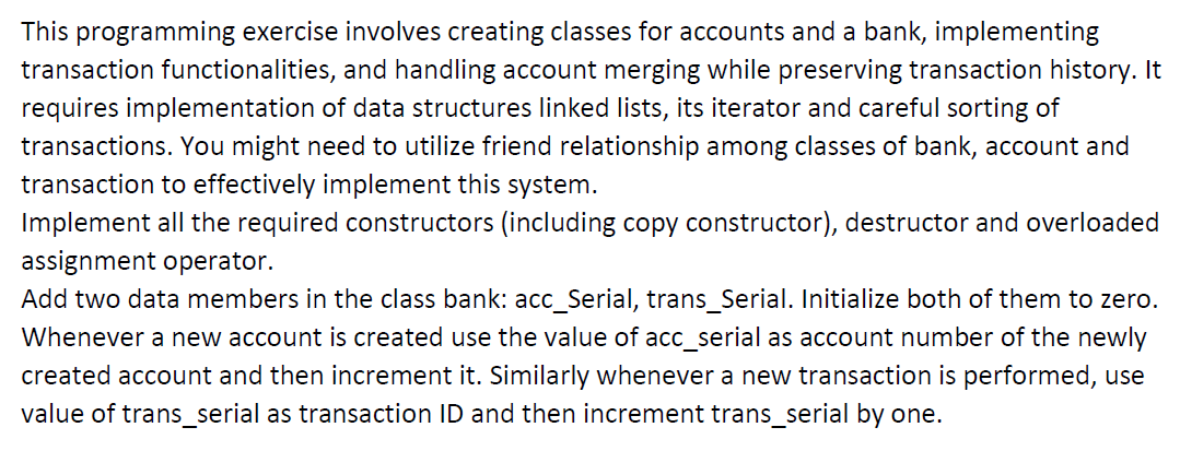 Solved Note: please first implement a custom made doubly | Chegg.com