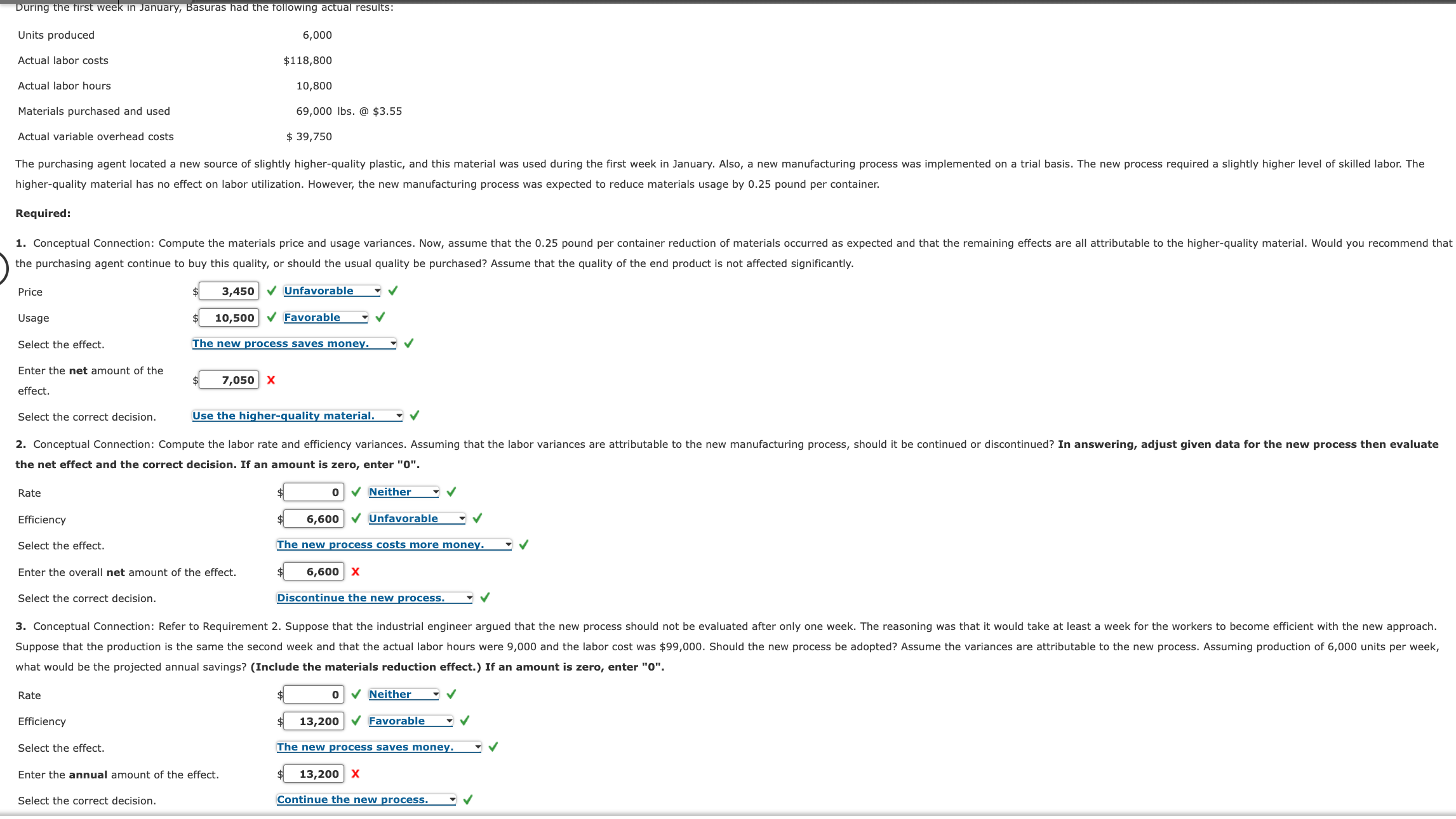 Solved During the first week in January, Basuras had the | Chegg.com