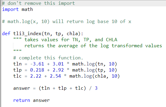 Solved names_npc_1 = [('Lake Brunner', 218.0, 6.0, 0.8), | Chegg.com