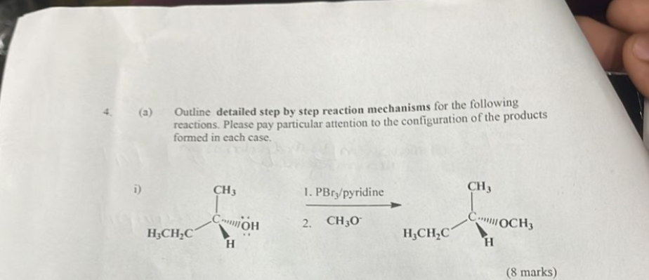 Solved (a) Outline detailed step by step reaction mechanisms | Chegg.com