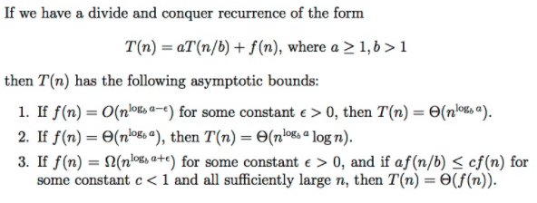 Solved If we have a divide and conquer recurrence of the | Chegg.com