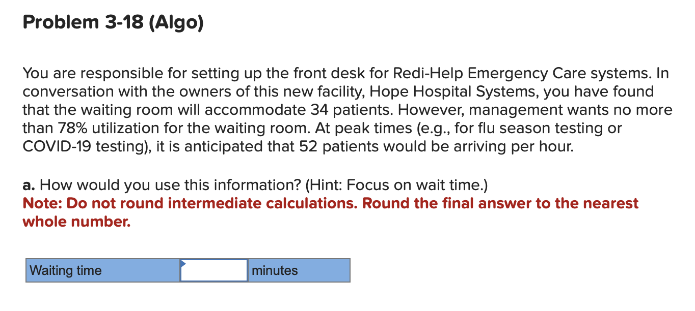 Solved You are responsible for setting up the front desk for | Chegg.com