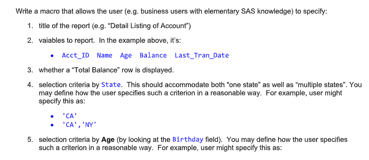 Solved Consider the following SAS Data Set Profile: * where | Chegg.com