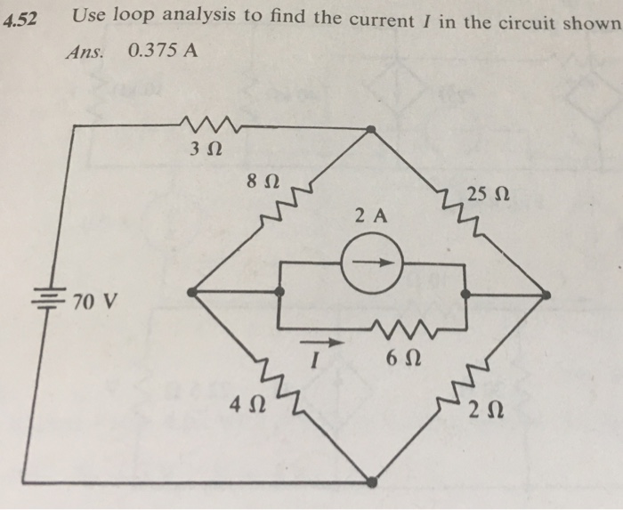 Solved Use loop analysis to find the current I in the | Chegg.com Solved Use loop analysis to find the current I in the | Chegg.com