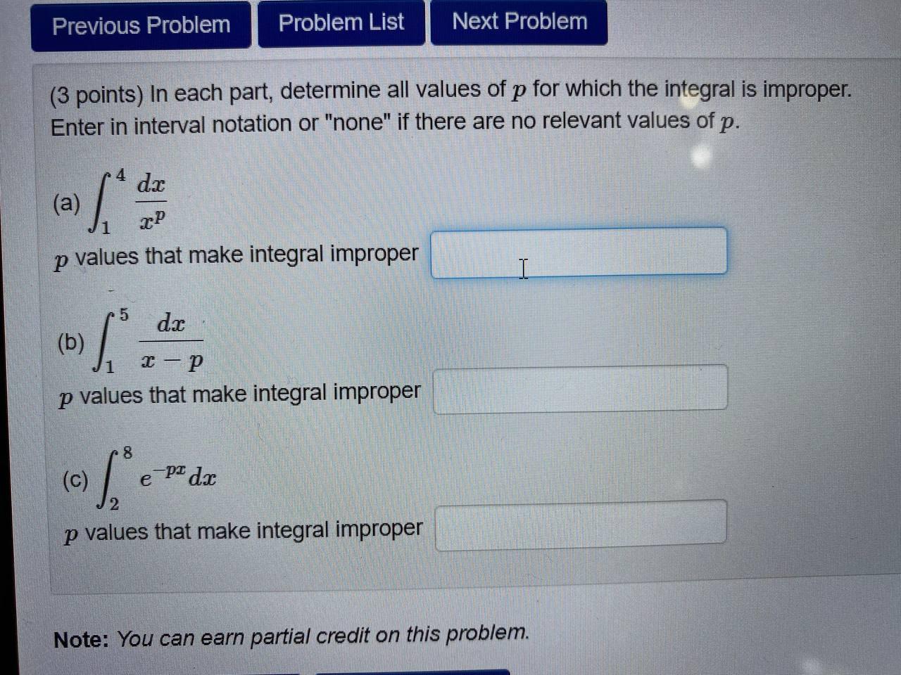 Solved Previous Problem Problem List Next Problem (3 points) | Chegg.com