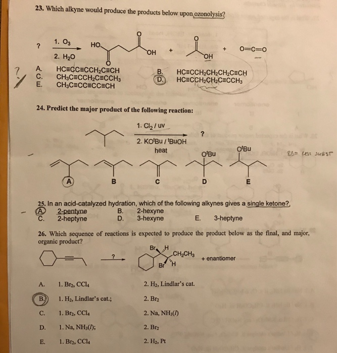Solved 20. What is the expected major product of the | Chegg.com