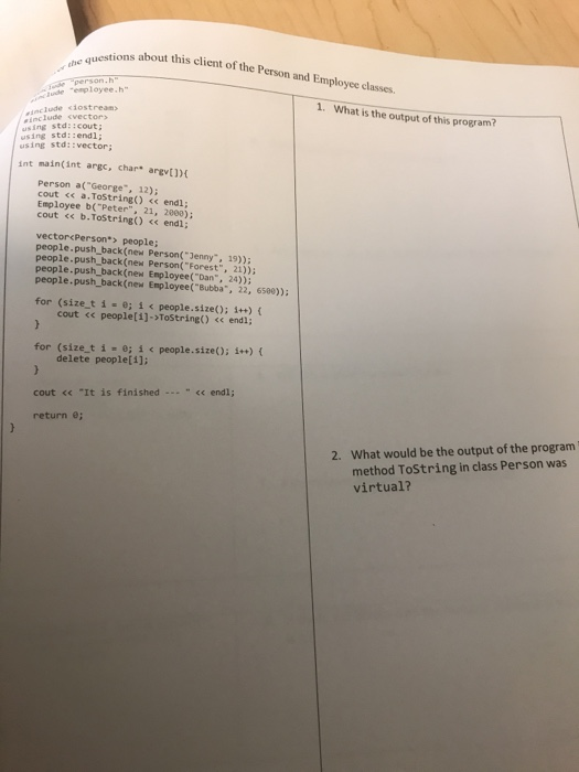 cise 5 Inheritance, Constructors, Destructors, | Chegg.com