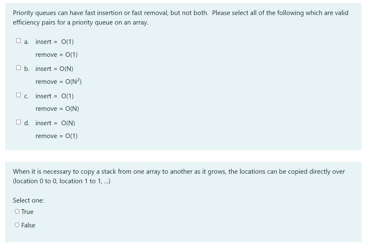 Solved Priority queues can have fast insertion or fast | Chegg.com