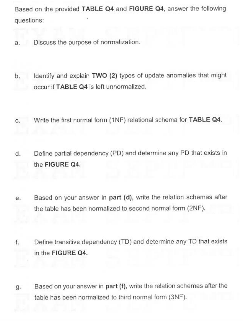 Solved 4. TABLE Q4 shows a TV channel yearly subscription | Chegg.com