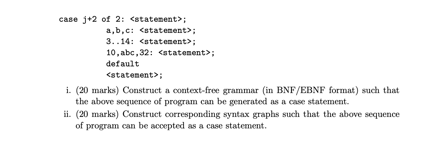Solved (a) (8 marks) Using the grammar: | Chegg.com