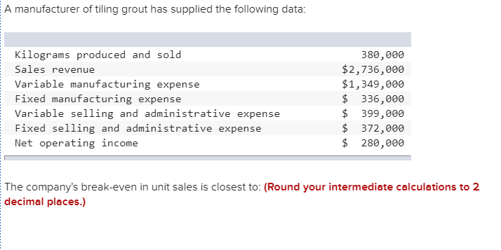 Solved A manufacturer of tiling grout has supplied the | Chegg.com