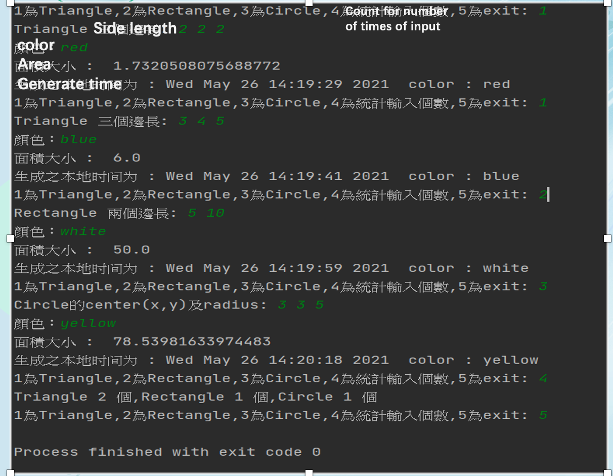 Solved : : 18Triangle, 2kRectangle, 38Circle, 4 count for | Chegg.com