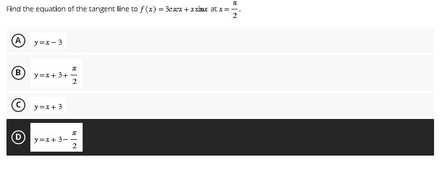 Solved Find the equation of the tangent line to | Chegg.com