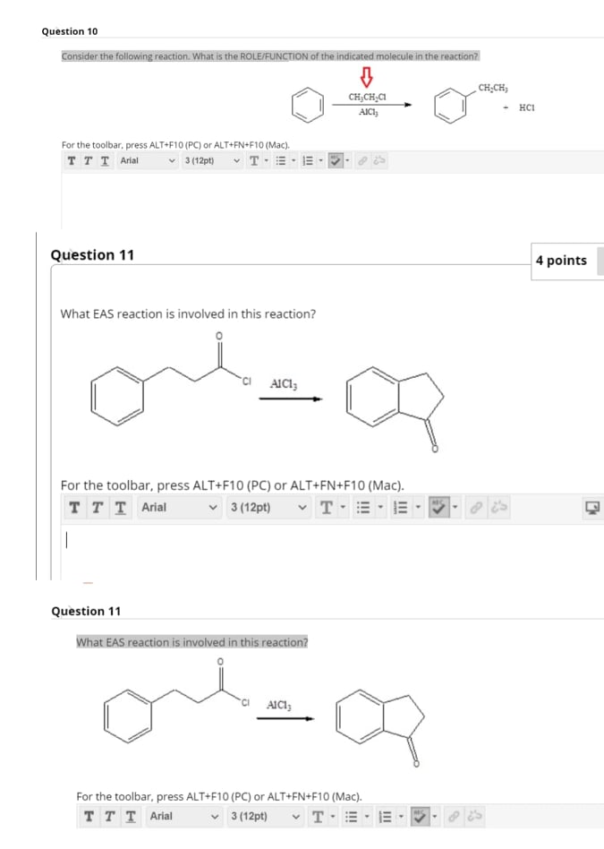 Solved Question 14 What EAS reaction and/or aromatic | Chegg.com