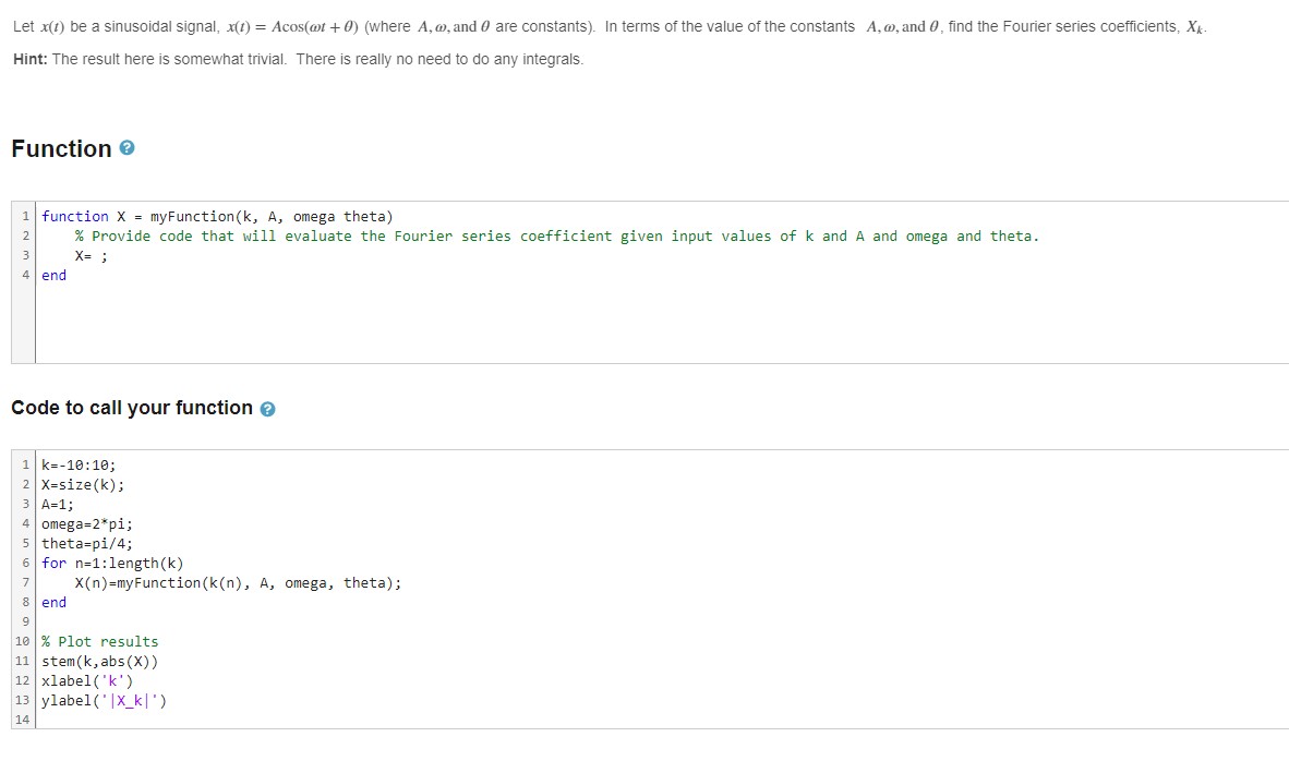 Solved Language is in MatLab. Use the equations below to | Chegg.com