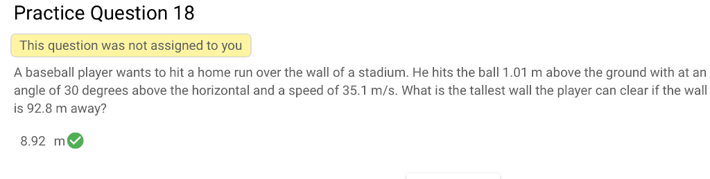 Solved Practice Question 18 This question was not assigned | Chegg.com