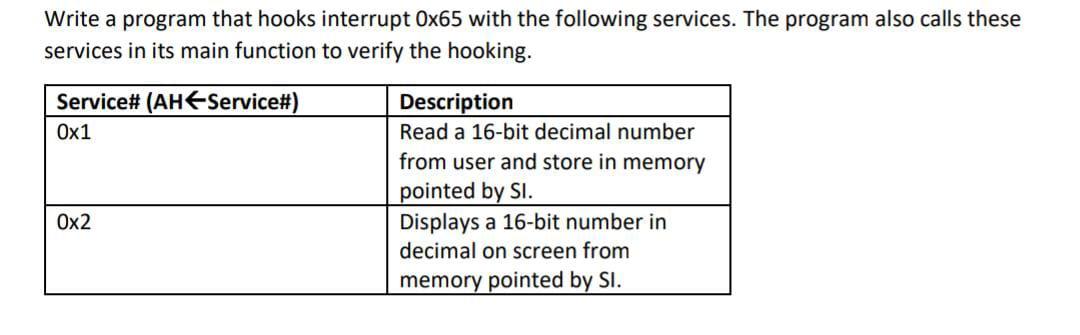 Solved coal use of emu8086 the code must executable on EMU | Chegg.com