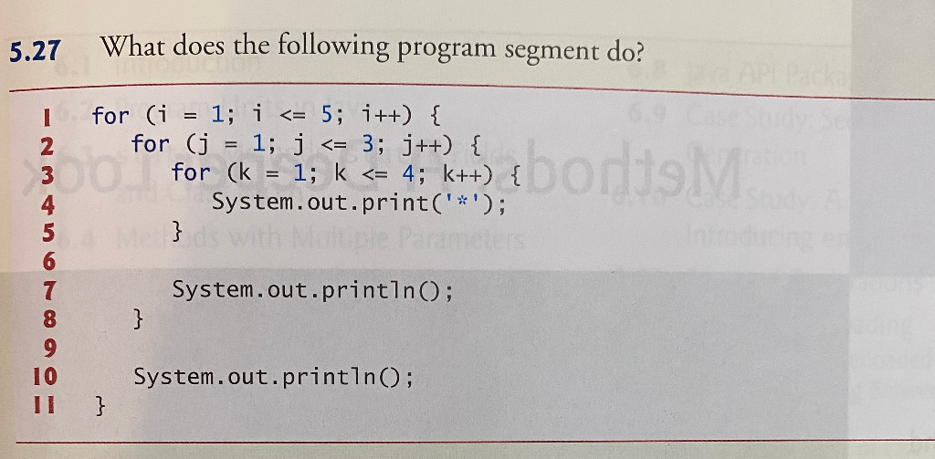 Solved 5.27 What does the following program segment do? 1 | Chegg.com