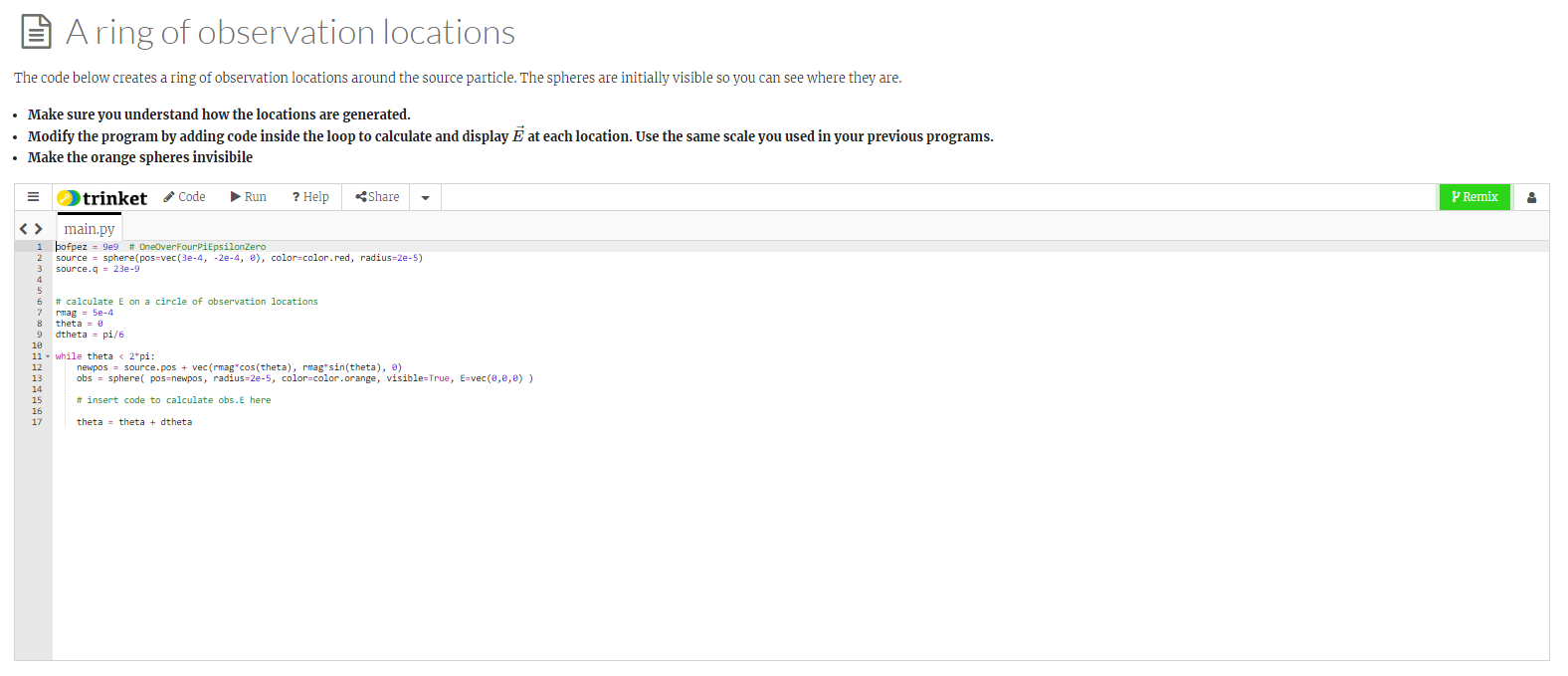 Solved Creating objects and defining constants Create a | Chegg.com