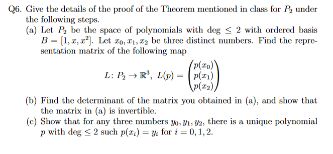 Solved 6. Give the details of the proof of the Theorem | Chegg.com