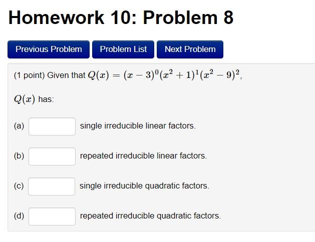 Solved Homework 10: Problem 8 Previous Problem Problem List | Chegg.com