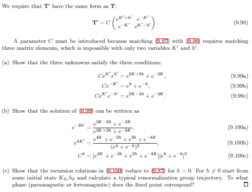*Problem 9.19. Transfer matrix method As shown in | Chegg.com