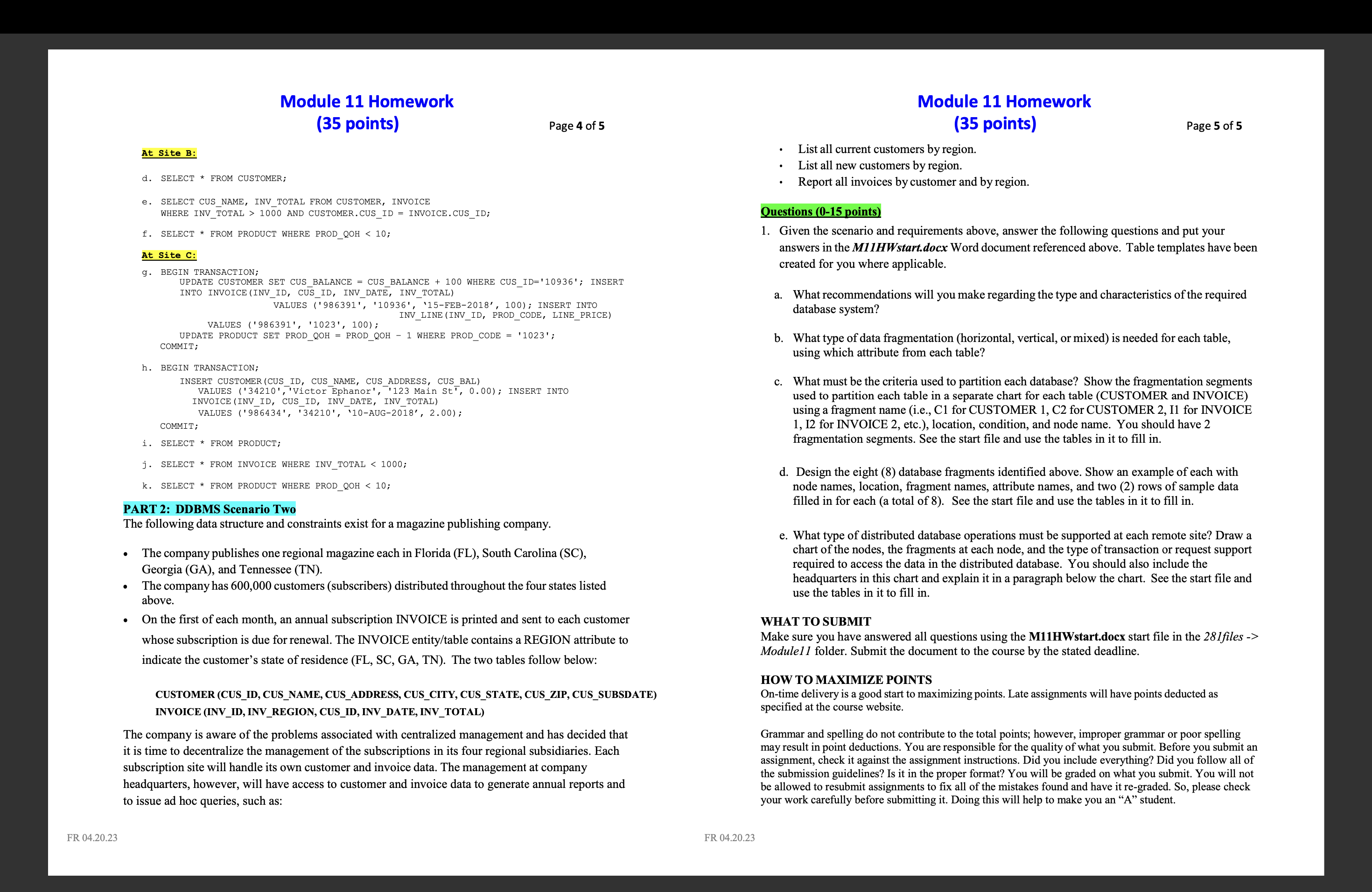 Solved Multiple requests accessing multiple remote databases | Chegg.com