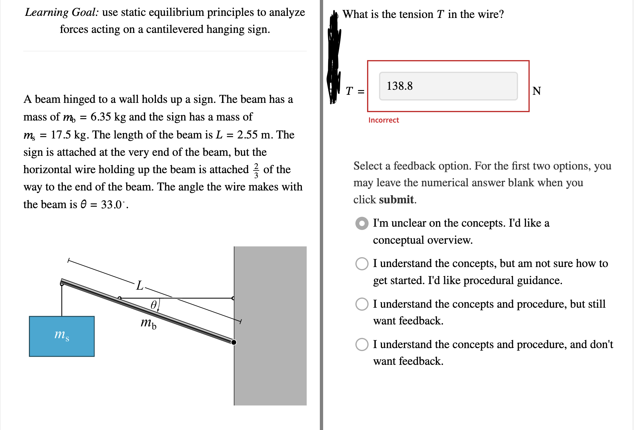 Solved Learning Goal: use static equilibrium principles to | Chegg.com