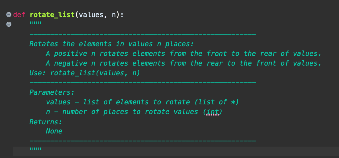 Solved Complete the function rotate_list in the | Chegg.com