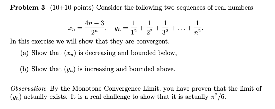 Solved Problem 3. (10+10 points) Consider the following two | Chegg.com