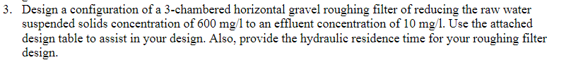 Design a configuration of a 3-chambered horizontal | Chegg.com
