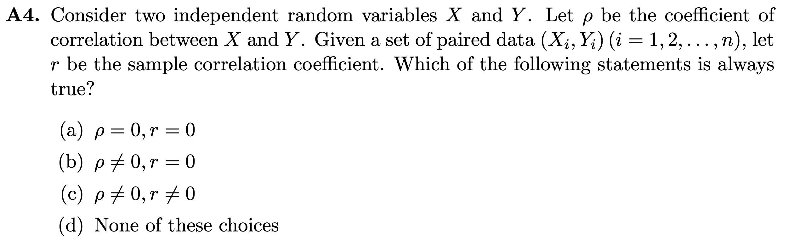 Solved 4. Consider two independent random variables X and Y. | Chegg.com