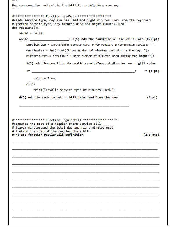 Solved Complete Python program in the two next pages as by | Chegg.com