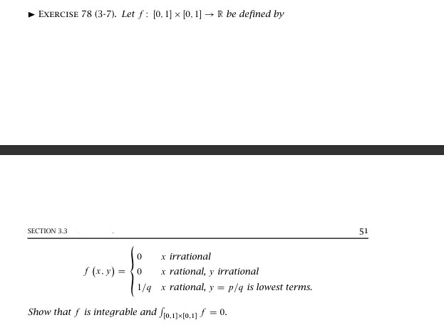 Solved without using FUBINI’S THEOREMEXErcise 78 (3-7). ﻿Let | Chegg.com