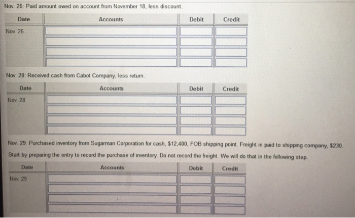 Solved Purchased merchandise inventory on account from | Chegg.com
