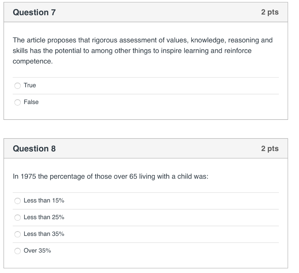 Solved Question 7 2 pts The article proposes that rigorous | Chegg.com Solved Question 7 2 pts The article proposes that rigorous | Chegg.com