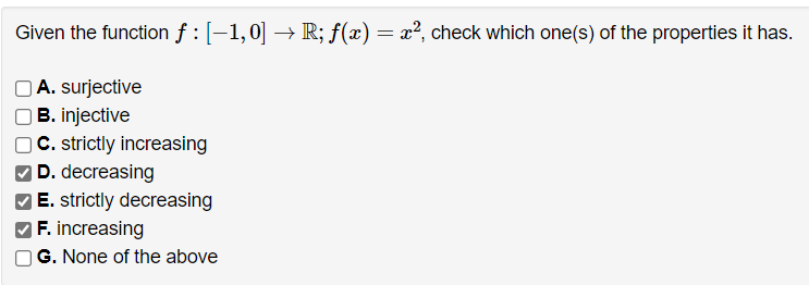 Solved Given the function f : [0, 1] → [0, 1]; f(x) = x², | Chegg.com