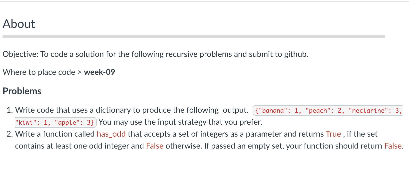 Solved About Objective: To code a solution for the following | Chegg.com