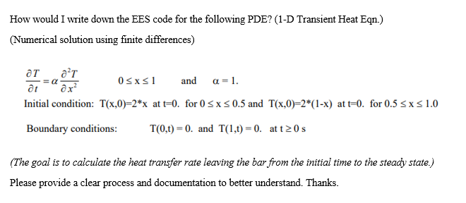 How would I write down the EES code for the following | Chegg.com
