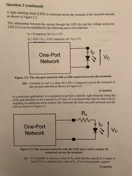Solved Question 2 (10 Marks Total) Consider the one-port | Chegg.com Solved Question 2 (10 Marks Total) Consider the one-port | Chegg.com