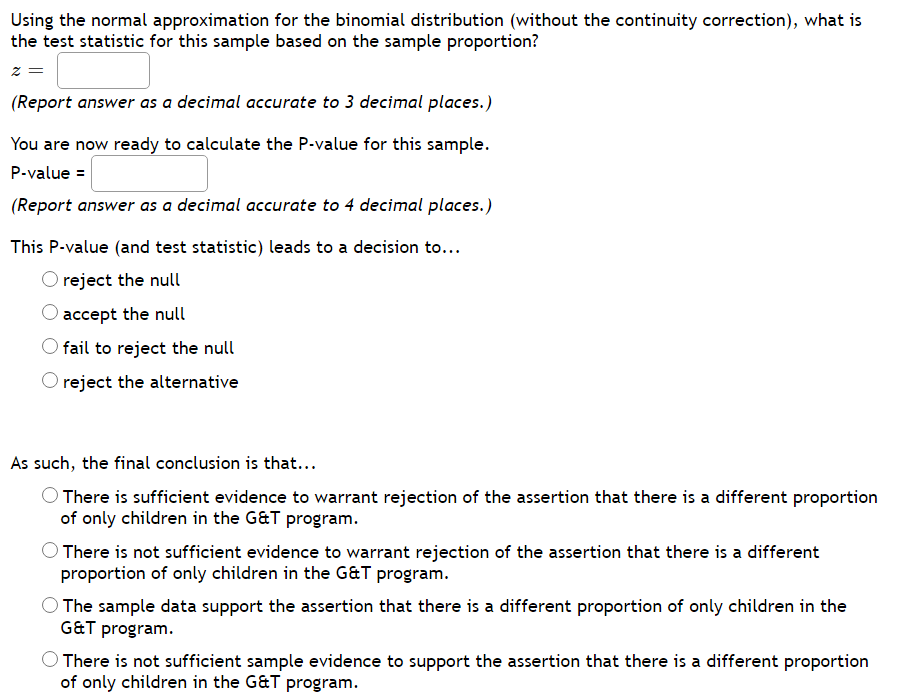 Solved Using the normal approximation for the binomial | Chegg.com