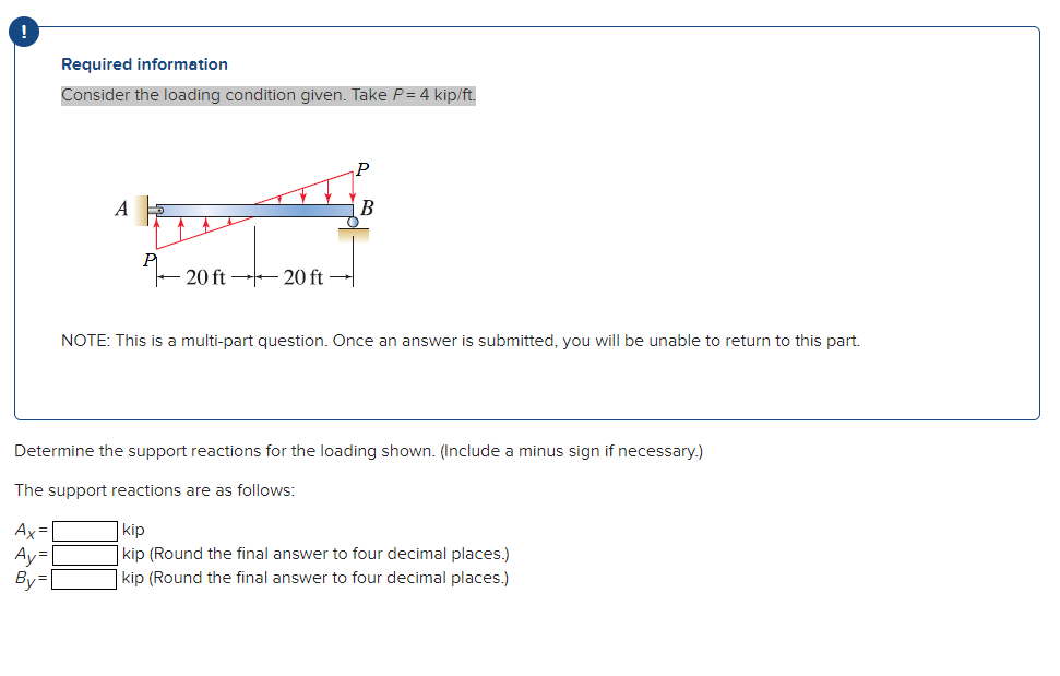 Solved ! Required information Consider the loading condition | Chegg.com