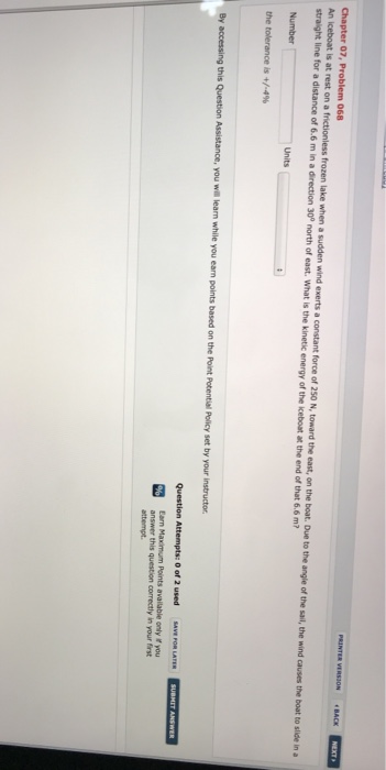 Solved PRINTER VERSION ·BACK Chapter 07, Problem 068 An | Chegg.com