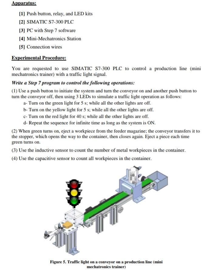 Apparatus: [1] Push button, relay, and LED kits [2] | Chegg.com