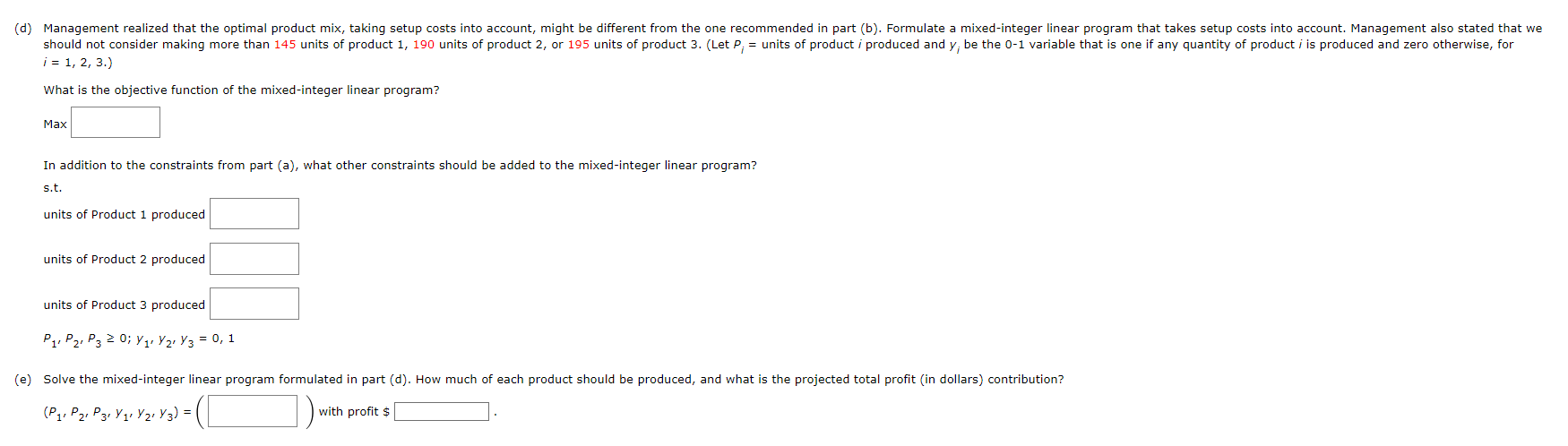 Solved (a) Formulate a linear programming model for | Chegg.com