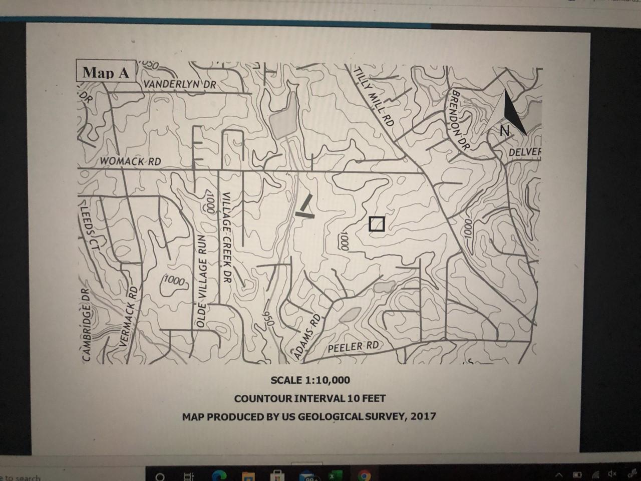 Solved cology 1 lab Use Map A for this section 1. E building | Chegg.com