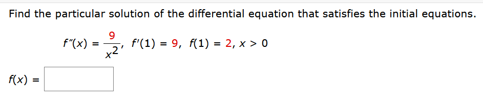 Solved Find the particular solution of the differential | Chegg.com